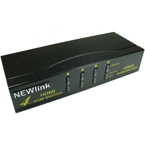 Klikk Computers Store Malta - NEWlink 4 Port HDMI USB KVM Switch
